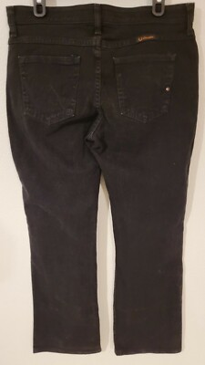 Wrangler Q-Baby No Gap Waistband Irregular Black Jeans Size 11/12 x30 ...