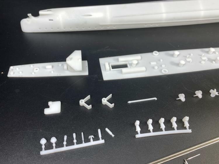 1/200 Scale USS Smith DD-17 Destroyer Assembly Model Kit w/Detail-up ...