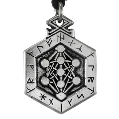 Armanen Runes Talisman Pendant Kabbalah Tree of Life Norse Jewelry ...