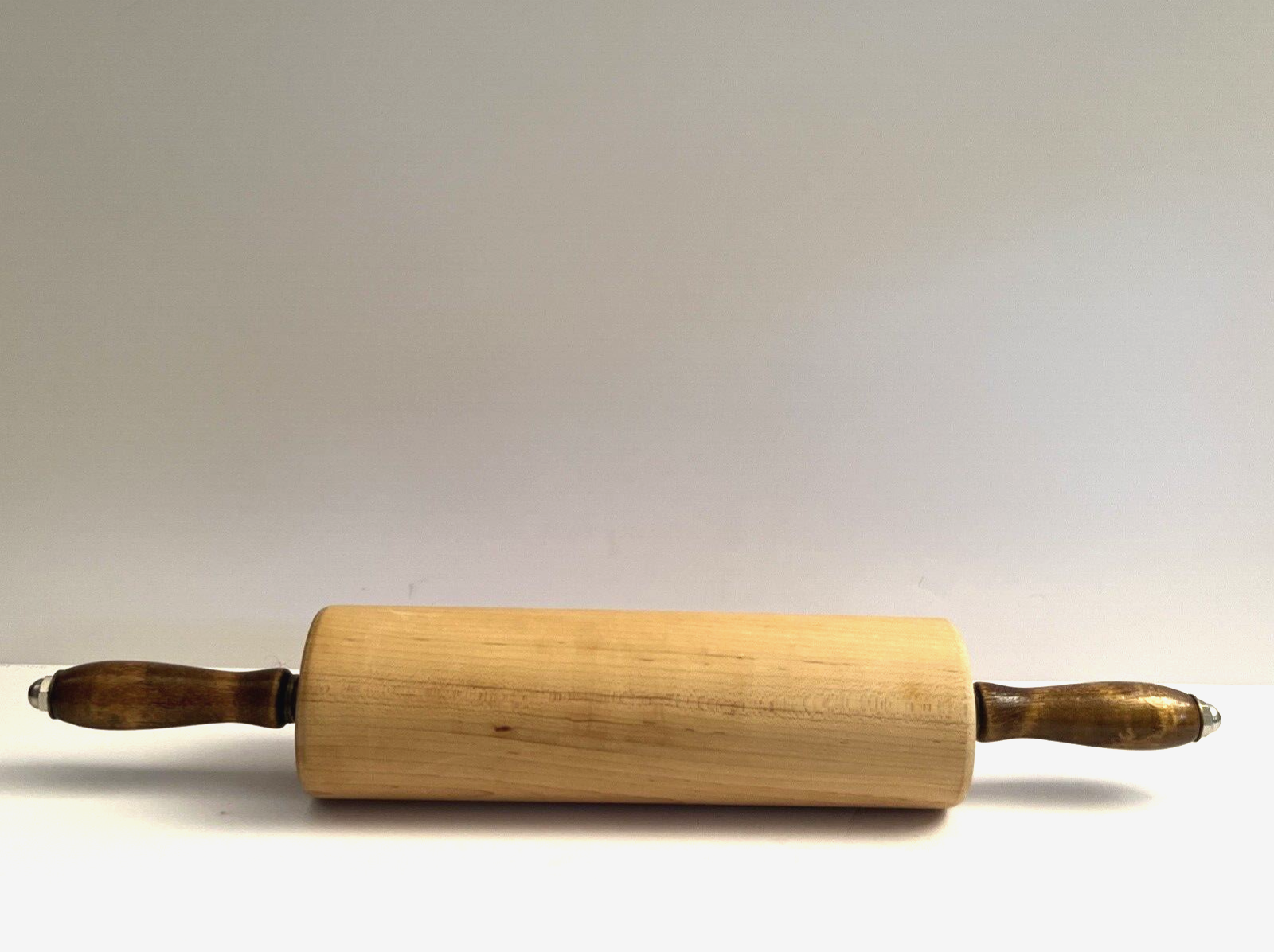 Vintage German Ball Bearing Rolling Pin 22" x 3 1/2" Body Beech Wood ...