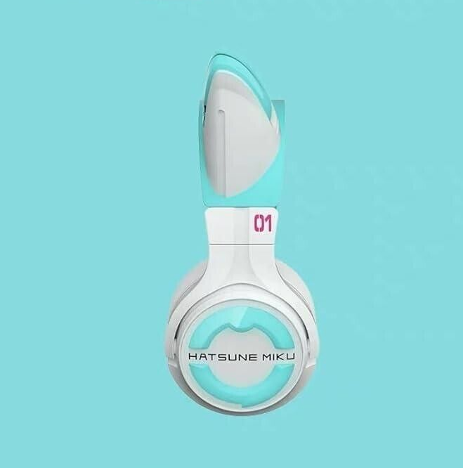 Hatsune Miku cat ear headphones limited Vocaloid Bluetooth Music ...