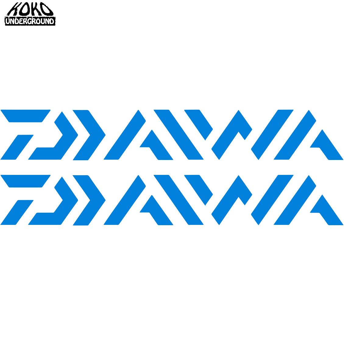 2X Daiwa Fishing Boat Reel Rod Sticker Vinyl Decal Dinghy Tackle Box 20 ...