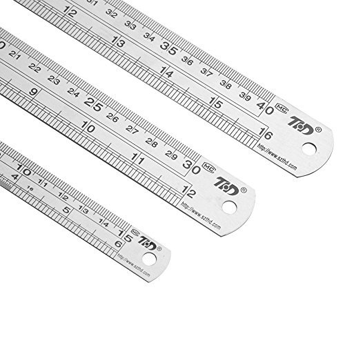 Metal Ruler Stainless Steel Ruler Straight Edge Measuring Tool 6 Inch ...
