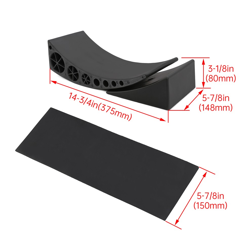 2PCS 35000 lbs Heavy Duty For Camper Leveler RV Leveling Blocks Ramp 2 ...