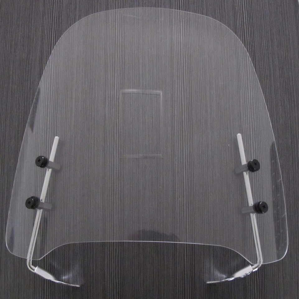 17"x15" Universal Clear Scooter Moped Motorcycle Windshield Windscreen ...