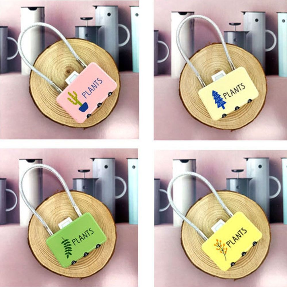 Anti-theft 3 Digit Password Lock Zinc alloy Backpack Zipper Lock Home ...