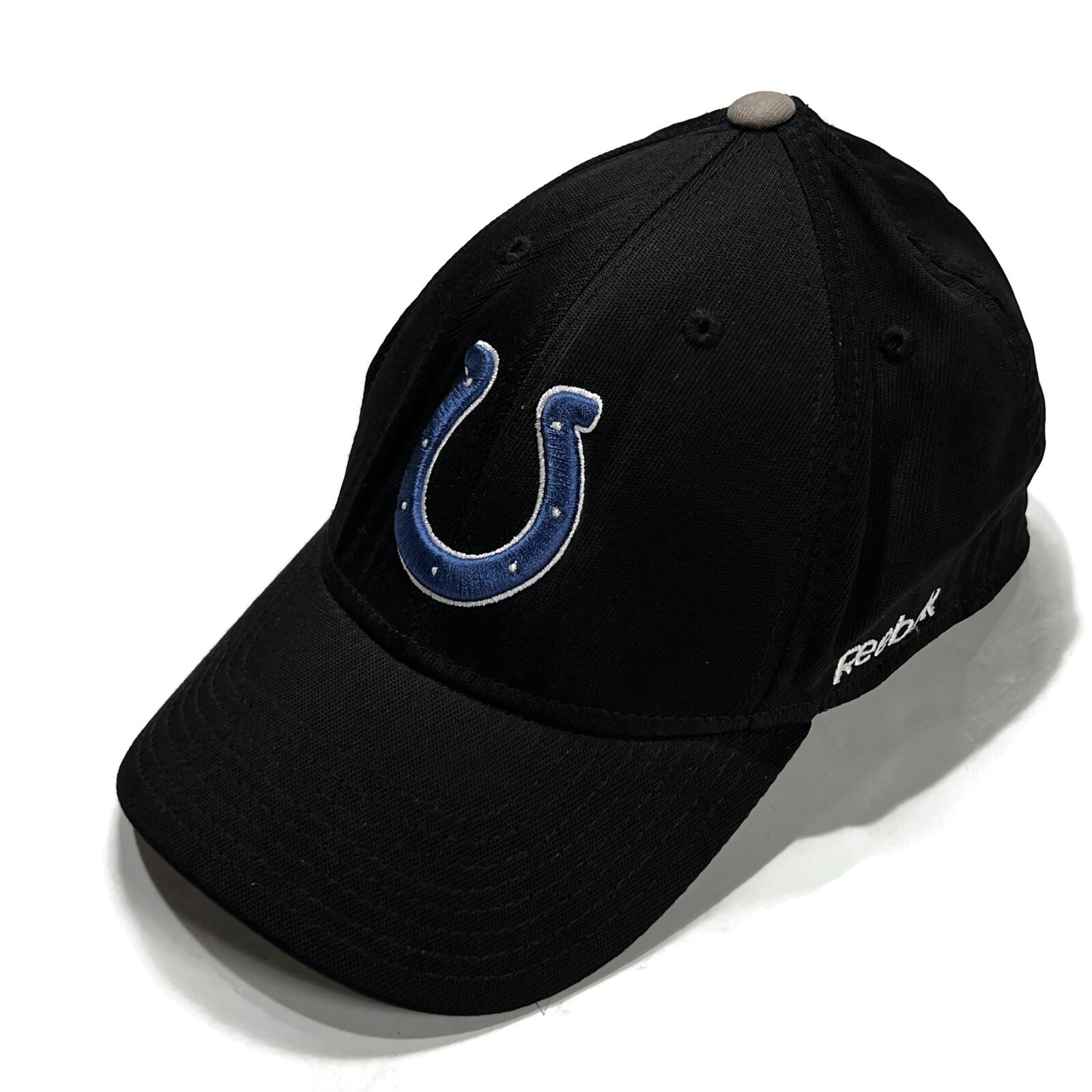 Indianapolis Colts Hat Cap Reebok S/M Stretch Black | eBay