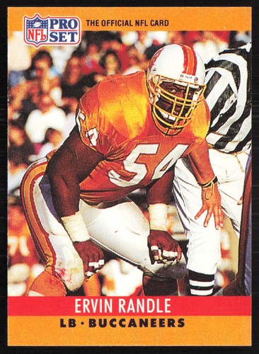 1990 Pro Set Ervin Randle Tampa Bay Buccaneers #315 | eBay