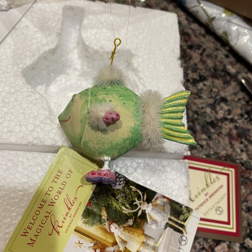 D56-Patience Brewster, Kringles Green Fish Ornament rare NRFB | eBay