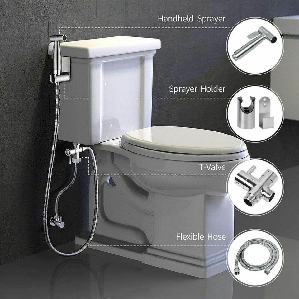 Luxury Handheld Bidet Toilet Jet Spray –Muslim Shattaf Hygiene Douche ...