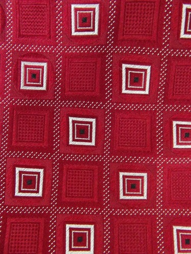 Donald Trump Signature Collection Necktie Tie Red Squares Geometric ...