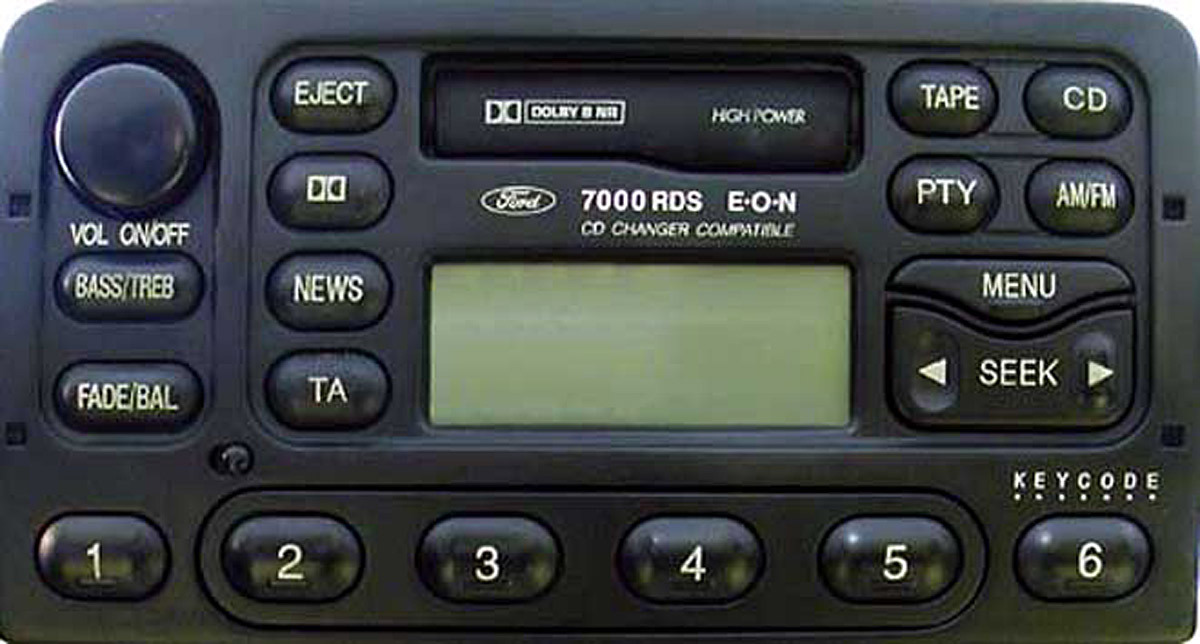 Ford AUX input adapter interface in car stereo 4050 5000 6000 7000 9000 ...