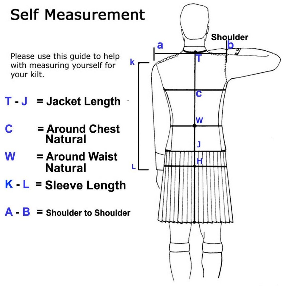 Scottish Class A Honor Guard Kilt Jacket With Red Trim And Gold Thistle ...