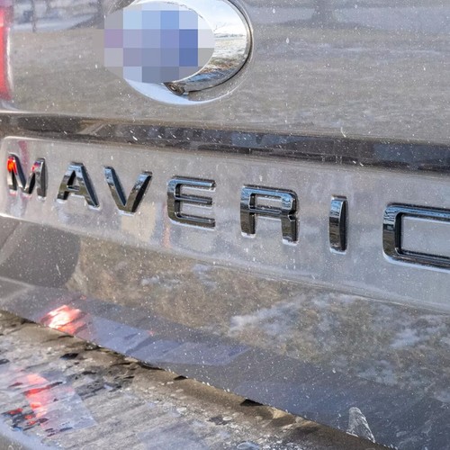 0.3 in Gloss Black Tailgate Insert Letters Badge For MAVERICK Emblem ...