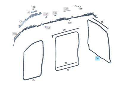New Genuine Mercedes-Benz Vito 447 Rear-End Door Seal A4477411000 | eBay