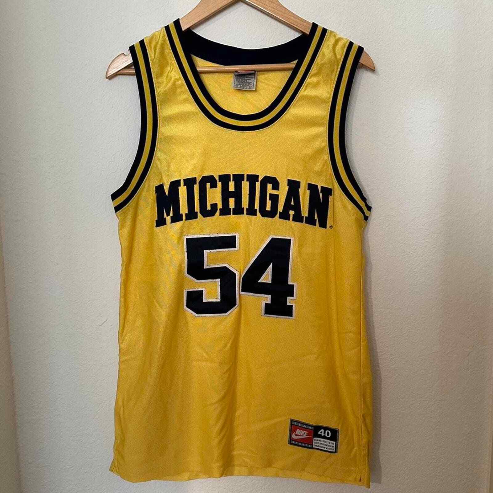 Vintage 90s University of Michigan Robert “Tractor” Traylor Knit Nike ...