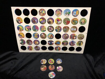 Vintage 1990s US State government Collectible POGS Sheet United States ...