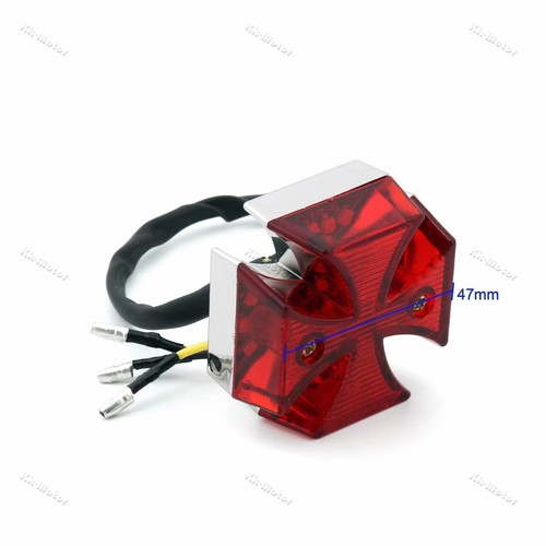 Classic Maltese Cross Tail Light For Suzuki Dirt Bikes Motorcycle For ...