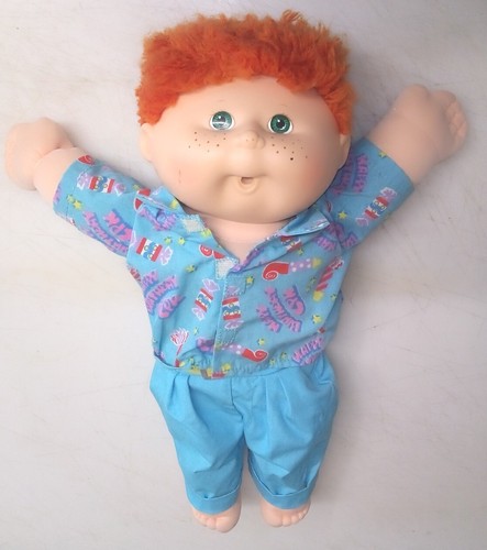 Vintage 1990 First Edition Cabbage Patch Kids Doll Happy Birthday Red ...