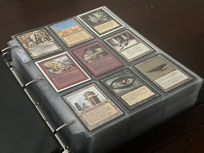 Massive Vintage Magic Gathering Cards Collection Binder Alpha Mtg 1044 ...