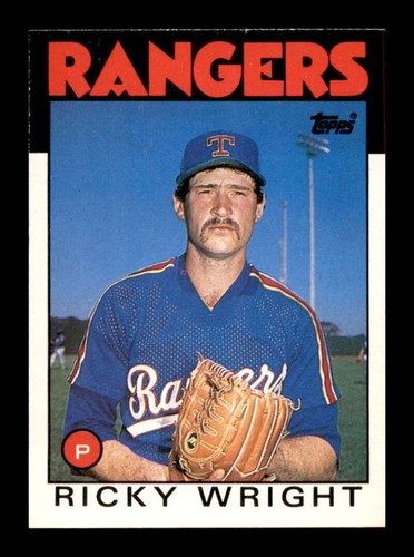 1986 Topps Traded Ricky Wright #129T Texas Rangers | eBay