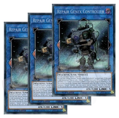 Yugioh Repair Genex Controller x 3 - 1st Edition Secret Rare NM - Free ...