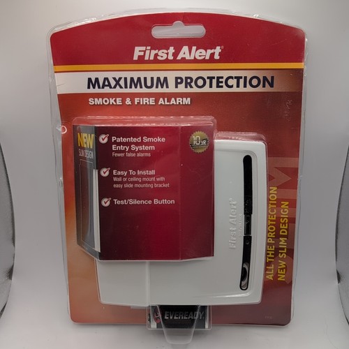 First Alert Maximum Protection Smoke Fire Alarm P900 Slim Design NEW ...