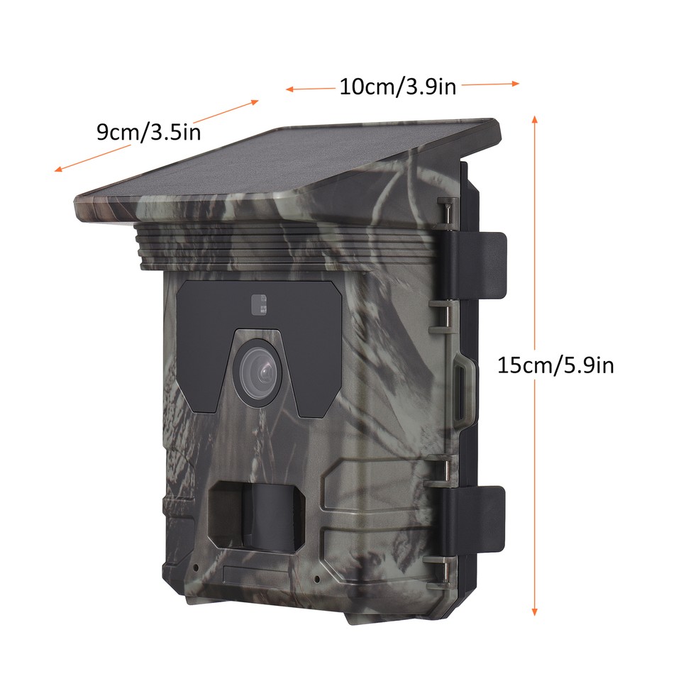 50MP 4K Trail Camera Solar Powered Hunting Camera For Home Security ...