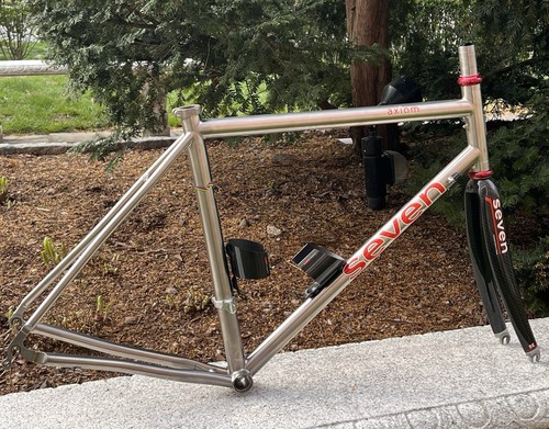Seven Axiom SL Titanium Rim Road Bike 56cm Frameset Made In USA | eBay