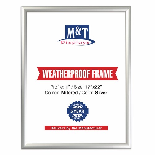 Weatherproof Snap Poster Frame Aluminum Front Loading Wall Mounting ...