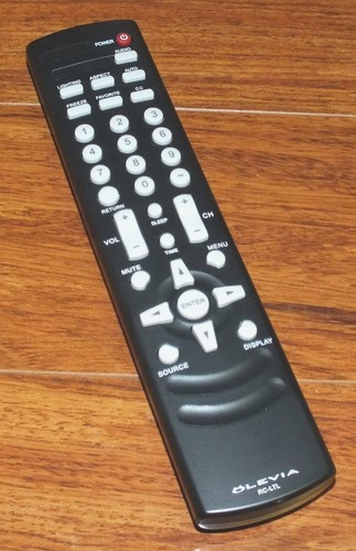 Genuine Olevia (RC-LTL) Pre-Programmed Remote Control w/ Battery Cover ...