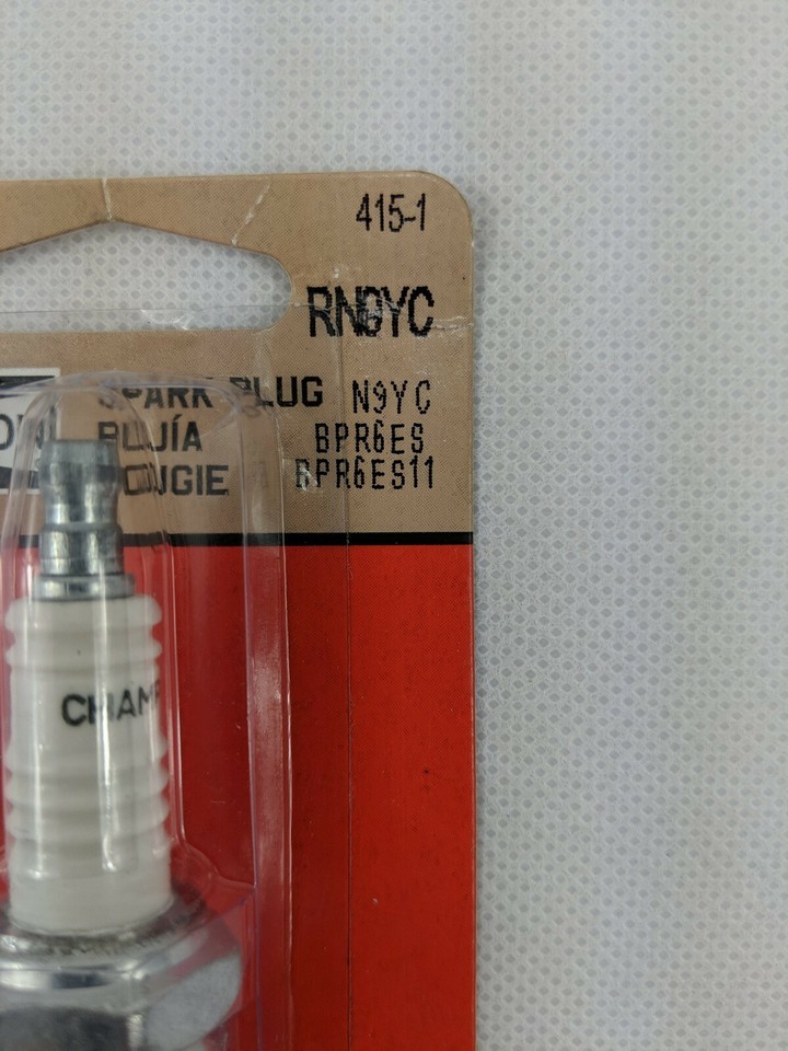 Champion RN9YC SM ENG PLUG 415-1 Genuine Replacement Part Spark Plug ...