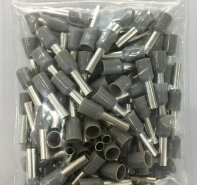 200Pcs AWG 12 Wire Copper Crimp Connector Insulated Pin Terminal /SN1 ...