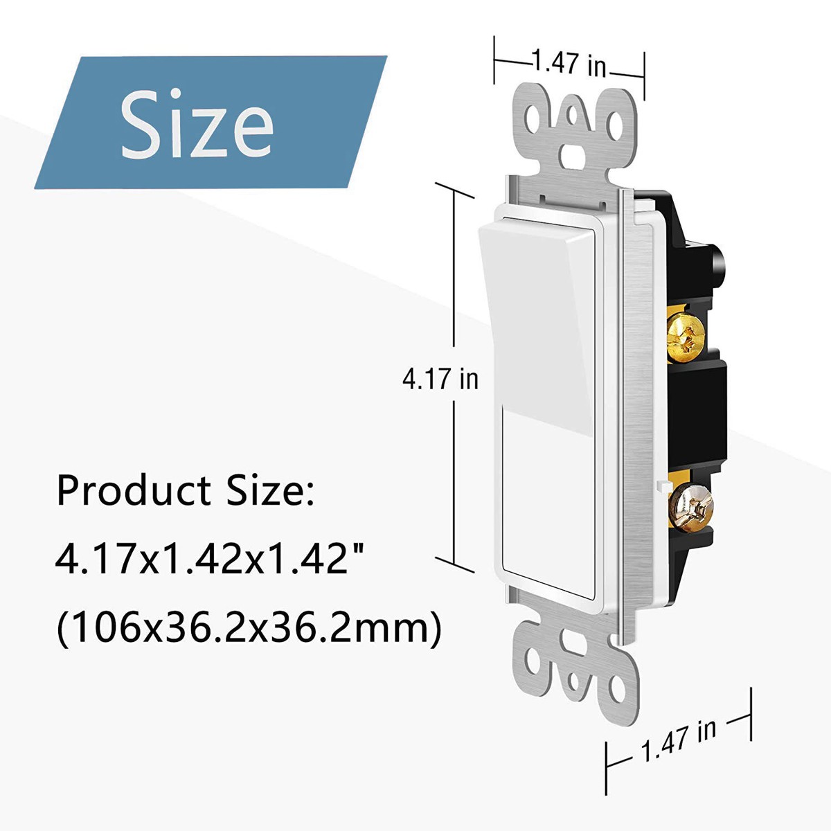 Single Pole Light Switch CML Single Pole Decorator Light Switch 20-Pack ...