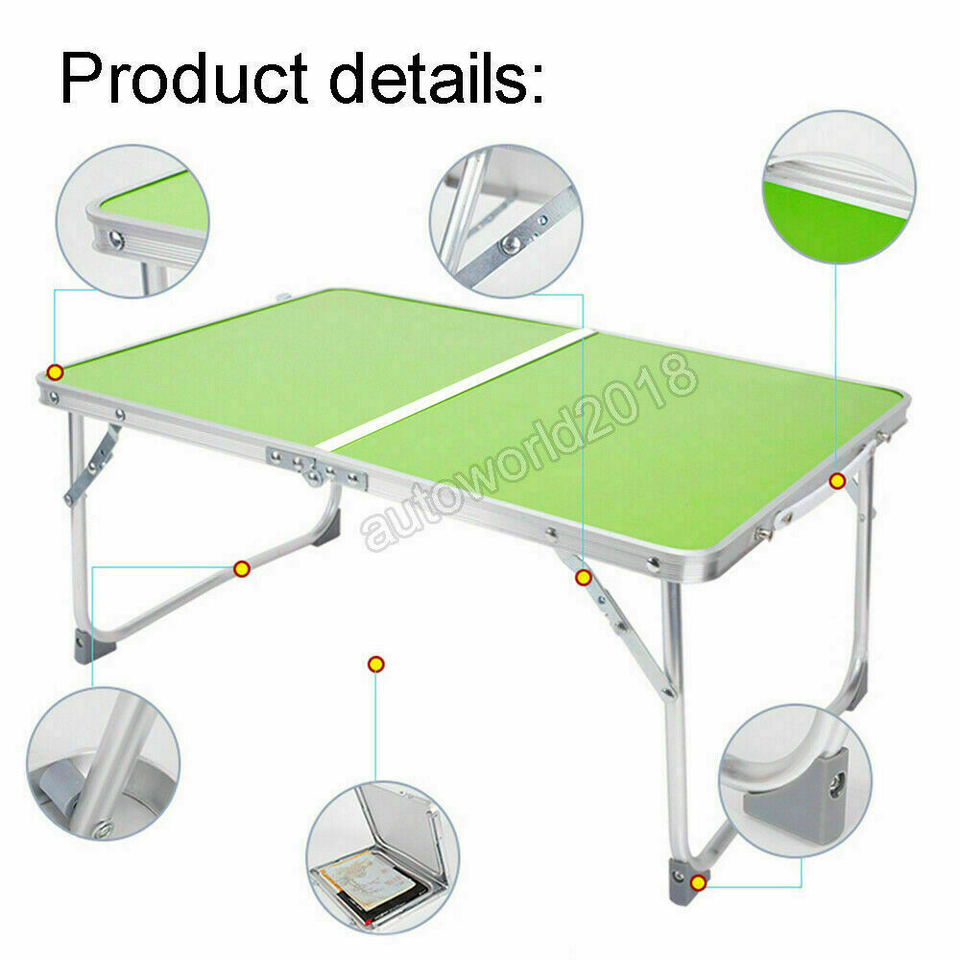 Folding Table Portable Fold Up Tables Camping Garden Party Trestle ...