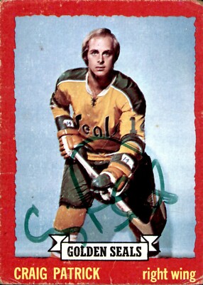 Craig Patrick Signed 1973-74 OPC #52 Autographed Seals 59584 | eBay