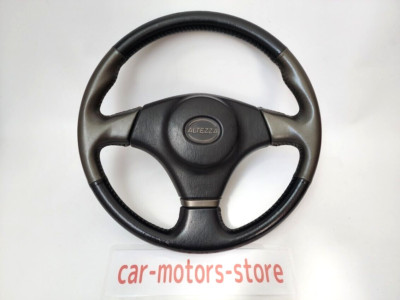 Toyota Genuine Altezza SXE10 GXE10 Genuine Leather Steering Wheel ...
