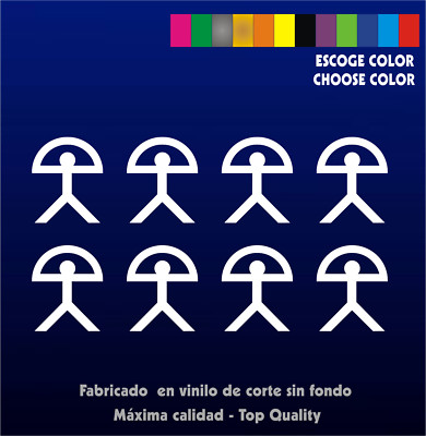 8 X PEGATINAS STICKER - VINILO - Indalo de Almeria - Vinyl Aufkleber ...