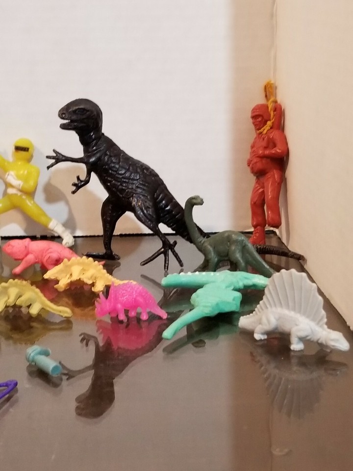 Vintage Thumb Wrestlers Batman Dinosaur Toy Lot | eBay