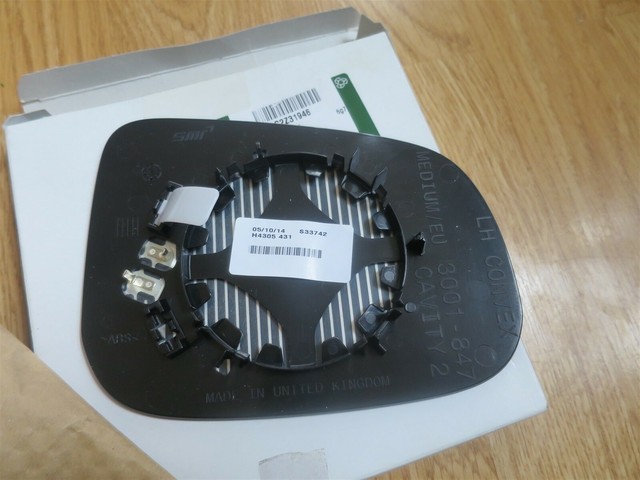 Jaguar XF XJ 2010 on XE I-pace Door Mirror Glass Left Convex Genuine ...