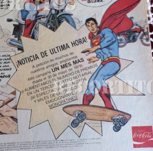 PUBLICITÉ COCA COLA SUPERMAN UNIQUE LA MONOPATINE | eBay