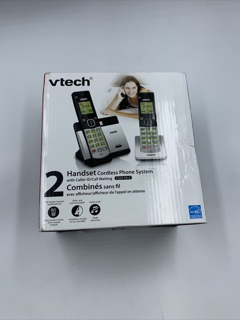 VTech CS5119-2 DECT 6.0 2 Handset Cordless Phone with Caller ID - Gray ...