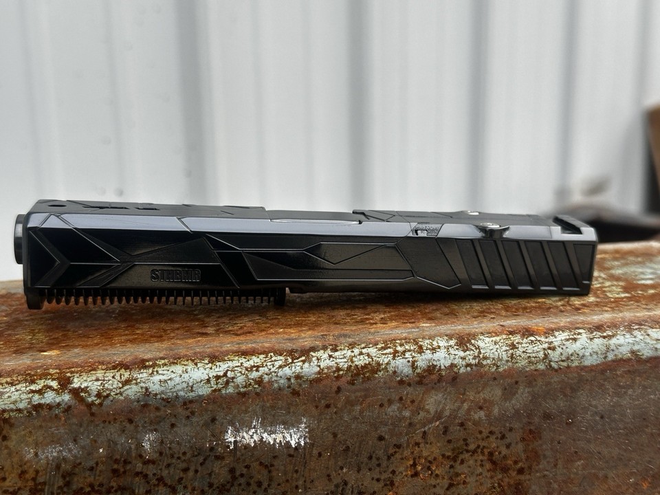 Glock 19 Gen 3 Slide Upper – Stealth Bomber Theme– Ported DLC Barrel ...