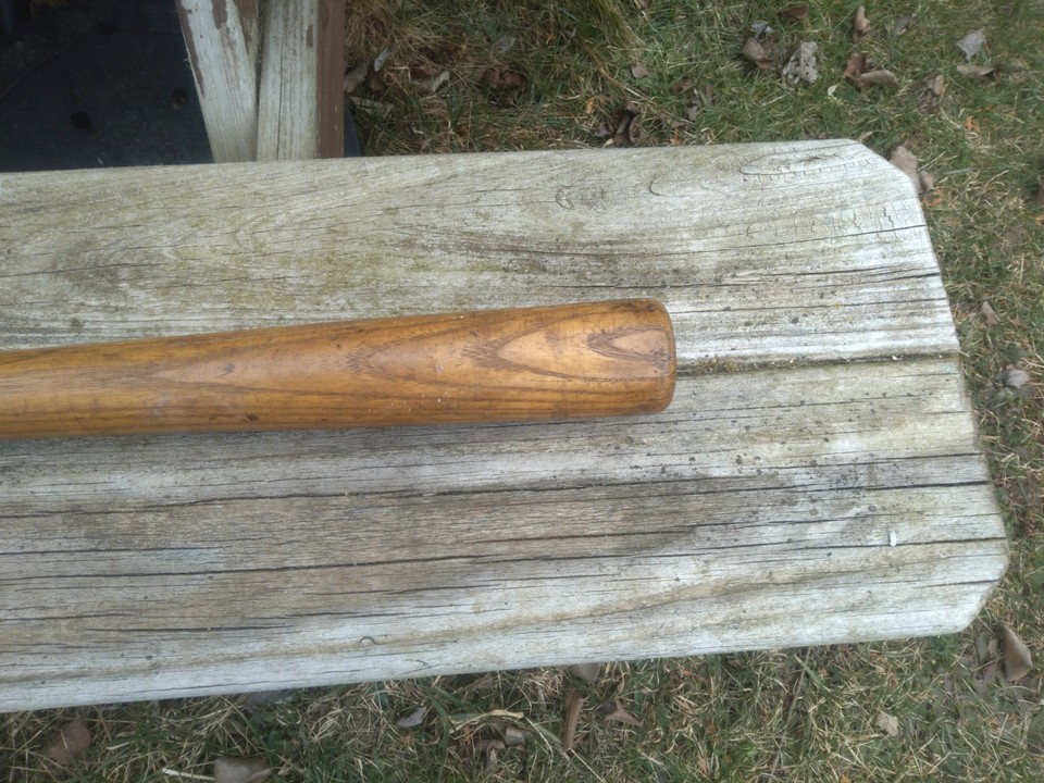 Antique straight taper 1880s baseball bat fluted knob flat end | eBay