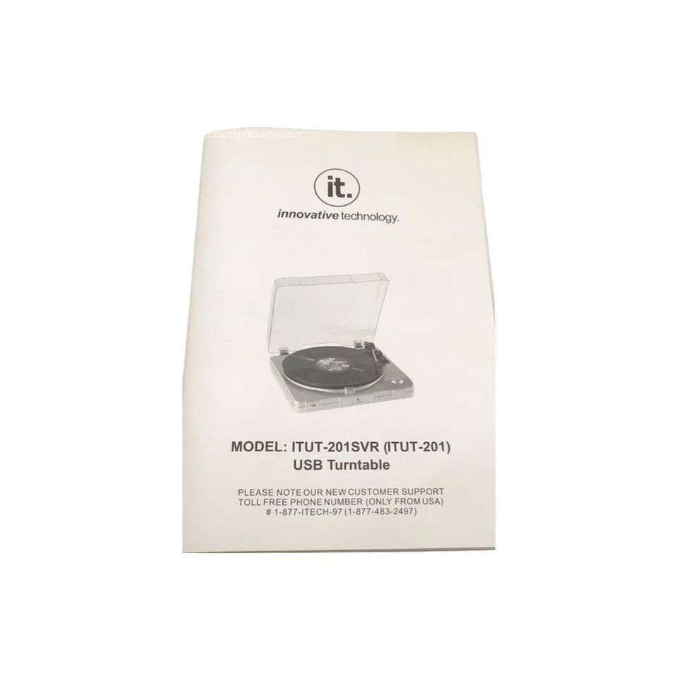 Innovative Technology USB Turntable Silver with Automatic Stop Record ...