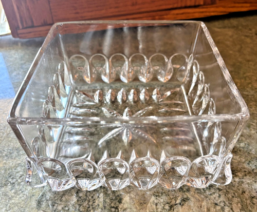 Antique Adams & Co. Crystal Wedding Bowl Candy Dish 1890s EAPG 6 ...