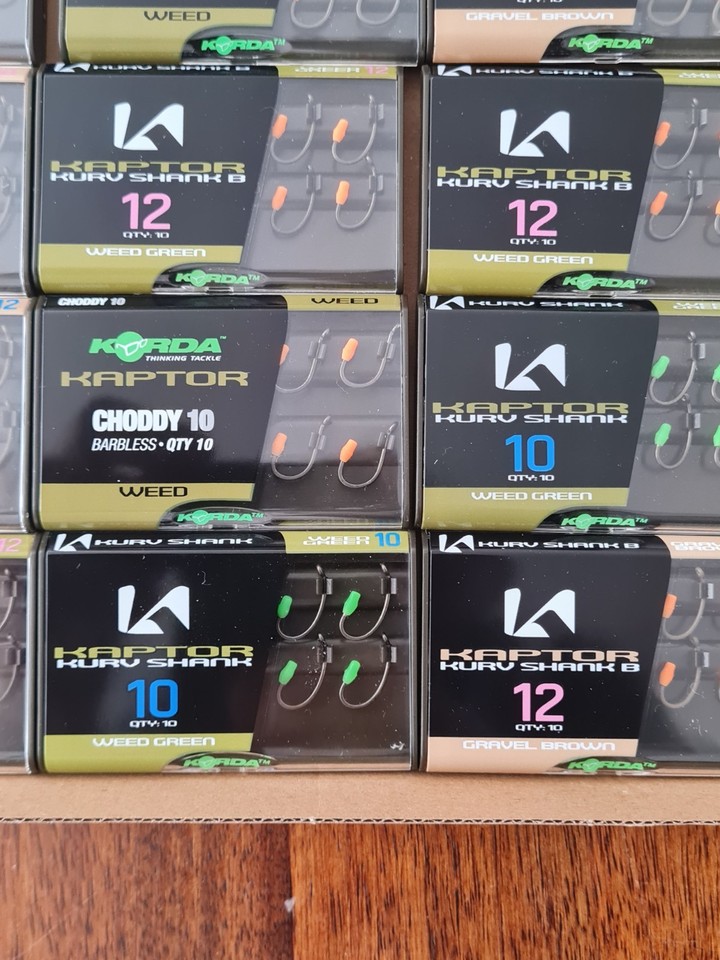 Carp Fishing Tackle. Korda Kaptor 42 Packs, 13 Different Types.Brand ...