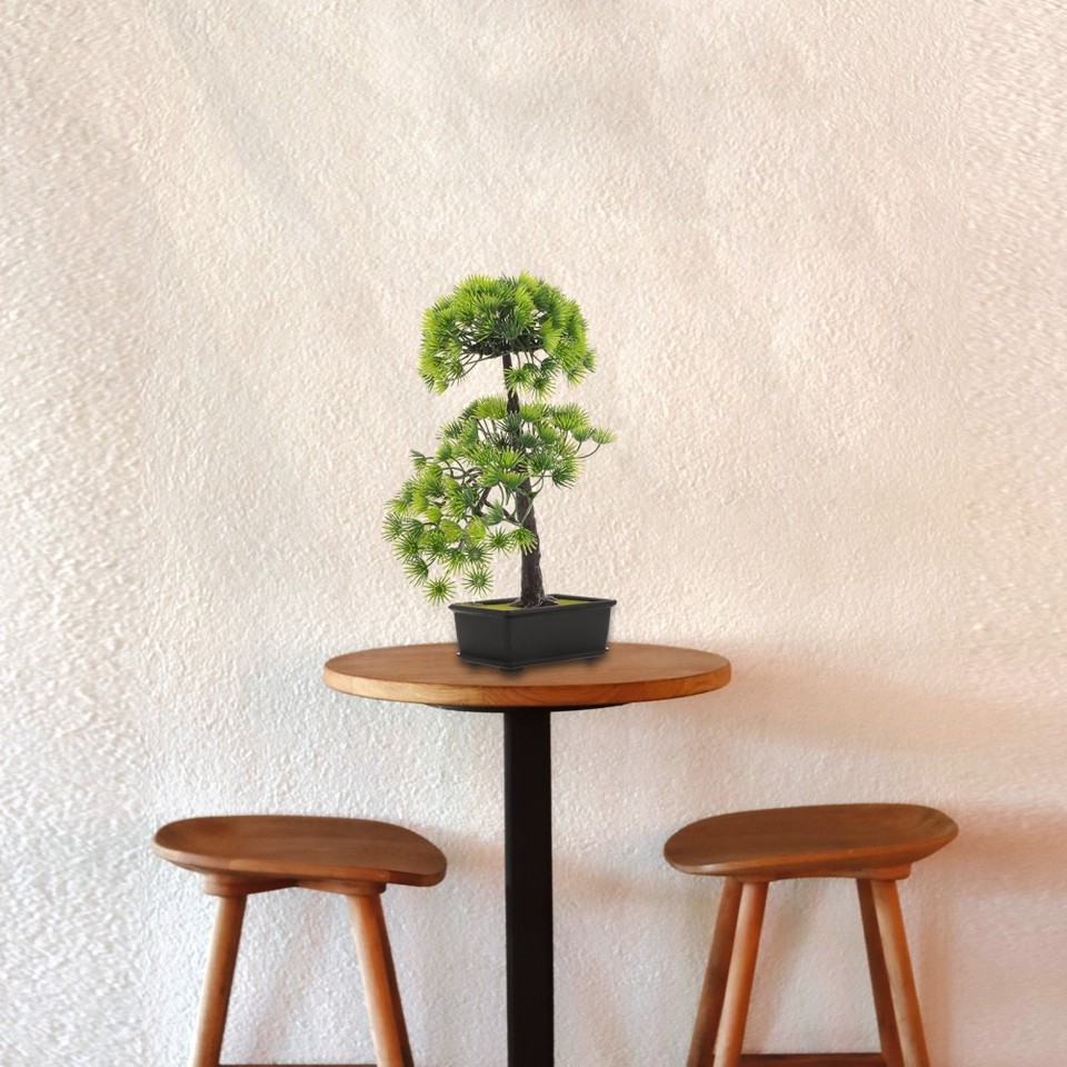 Artificial Pine Tree Fake Bonsai Plant for Shelf Home Office Decoration ...