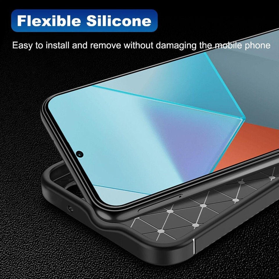 Case For Xiaomi Redmi Note 13 Pro+Plus 4G 5G 13C 12C Silicone ARMOUR ...