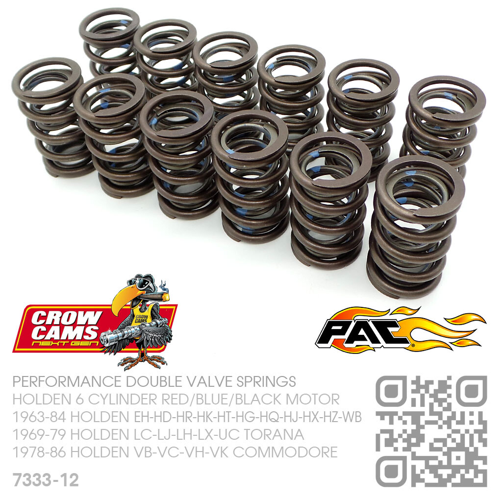 CROW CAMS 330lb DOUBLE VALVE SPRINGS 6 CYLINDER [HOLDEN HK-HT-HG-HQ-HJ ...